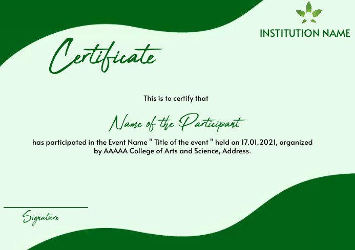 Certificate Template | PosterMyWall