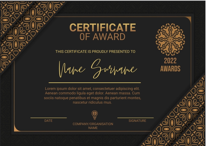 certificate Template | PosterMyWall