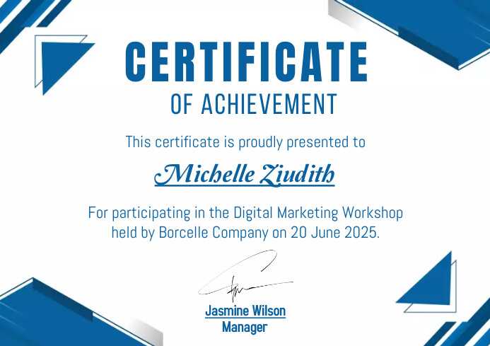 Certificate Template | PosterMyWall