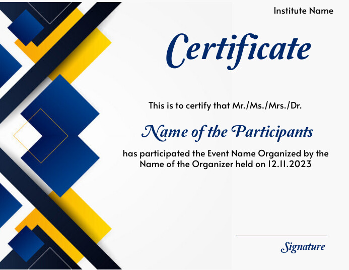 Certificate | PosterMyWall