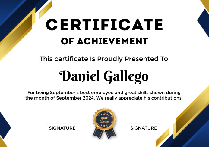 Certificate Template | PosterMyWall