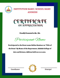 certificate of achievement FLYER TEMPLATE | PosterMyWall