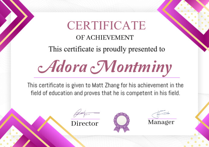 Copy of Certificate | PosterMyWall