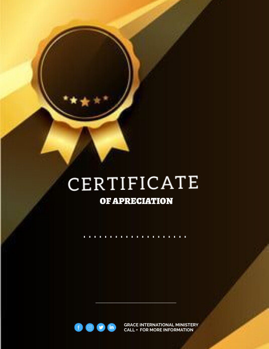 CERTIFICATE Template | PosterMyWall