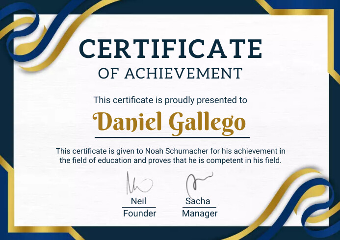 Certificate Template | PosterMyWall