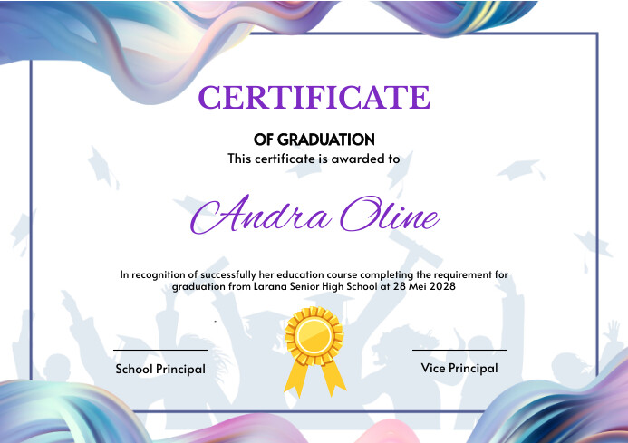 Copy of certificate | PosterMyWall