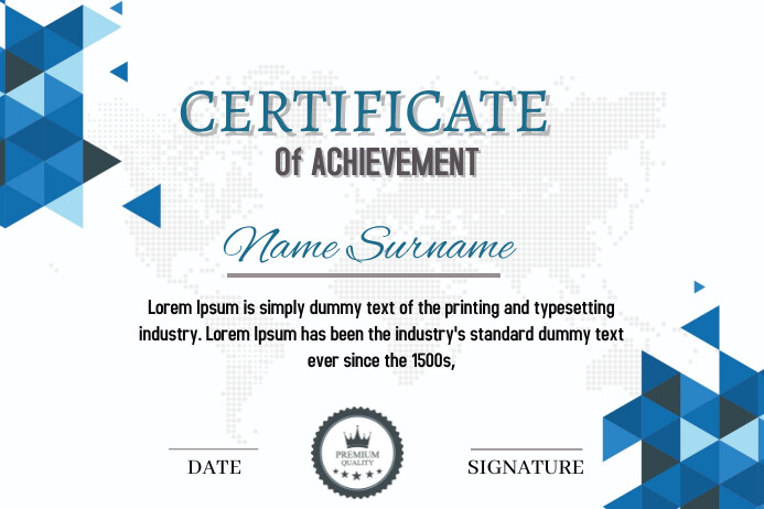 certificate design Template | PosterMyWall