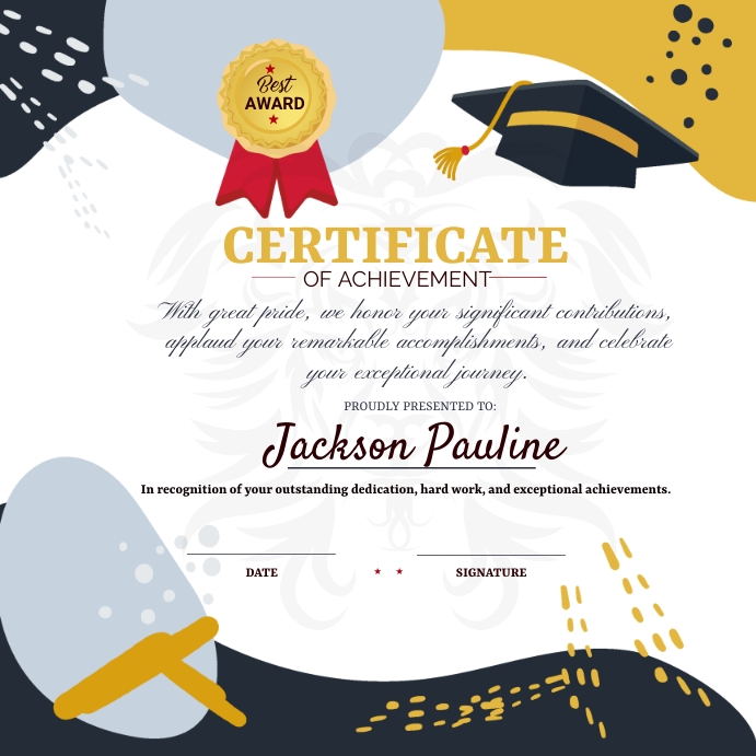 certificate Template | PosterMyWall