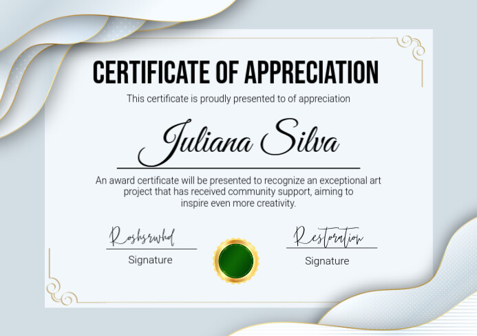 Certificate Templat | PosterMyWall