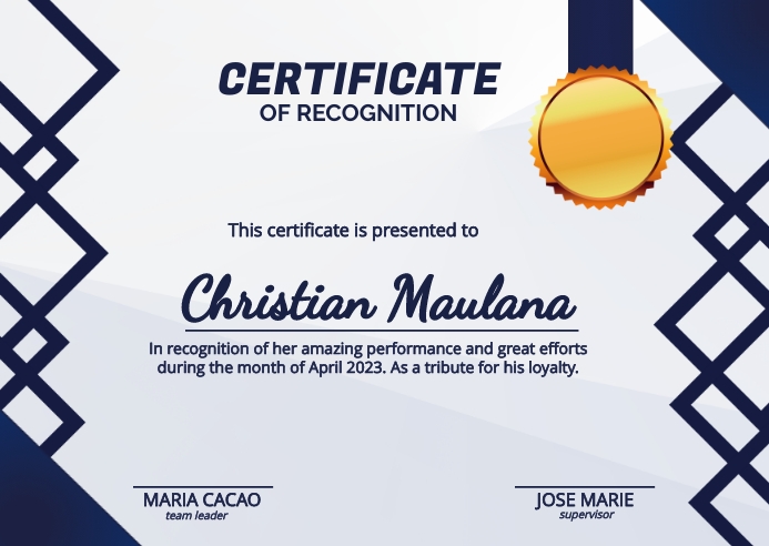 Copy of Certificate | PosterMyWall
