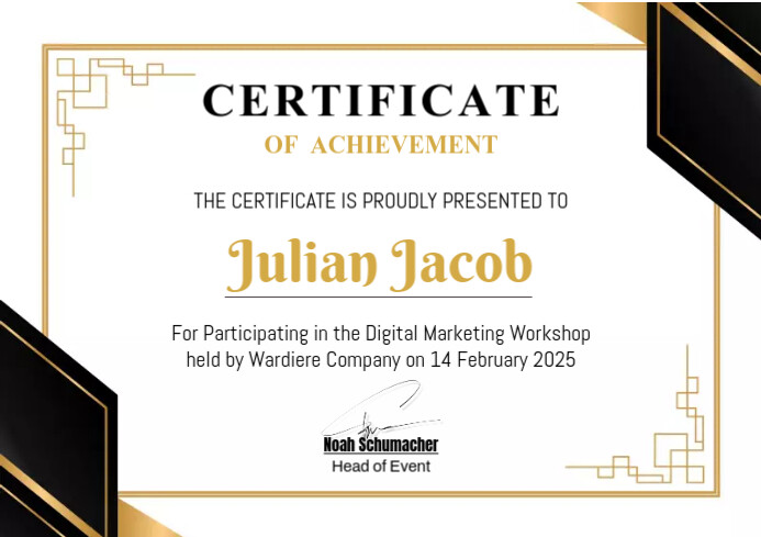 Certificate Template | PosterMyWall
