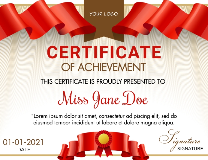Certificate Template | PosterMyWall