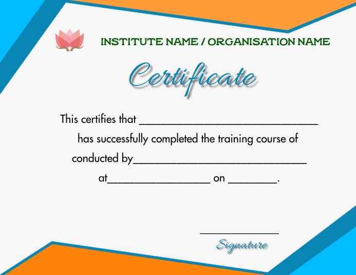Certificate Template | PosterMyWall