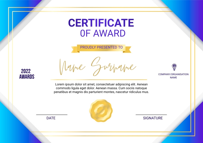 certificate Template | PosterMyWall