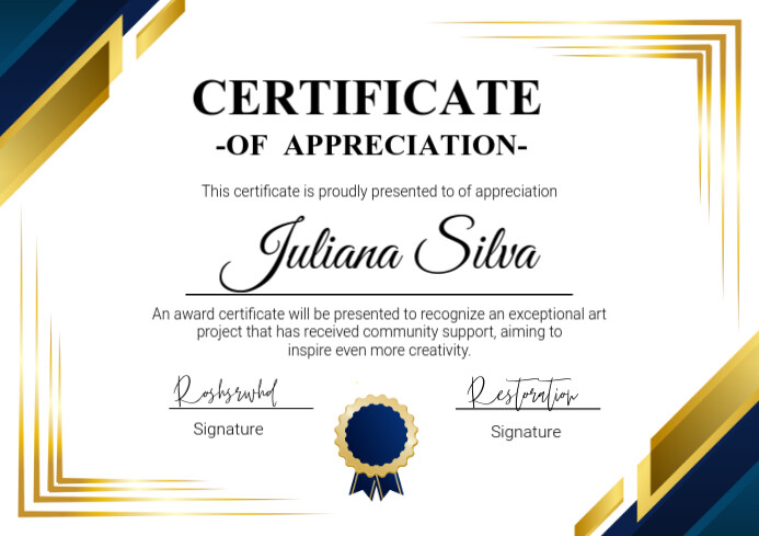 Copy of Certificate design template | PosterMyWall