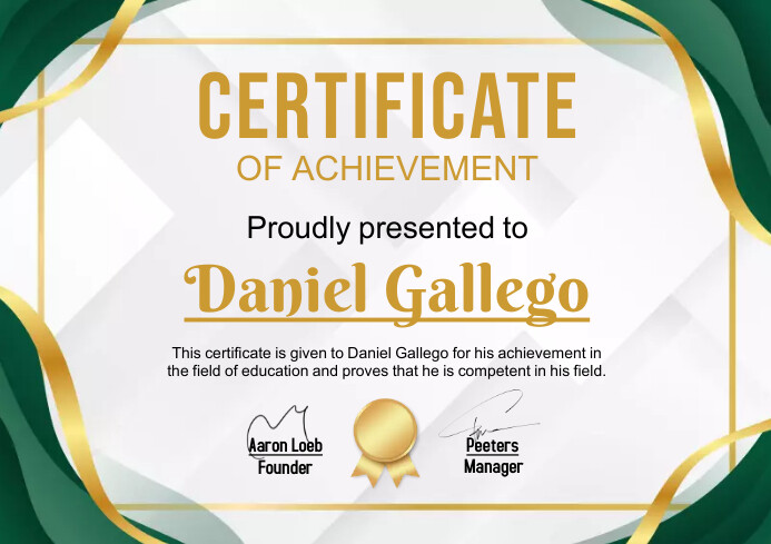 Certificate Template | PosterMyWall