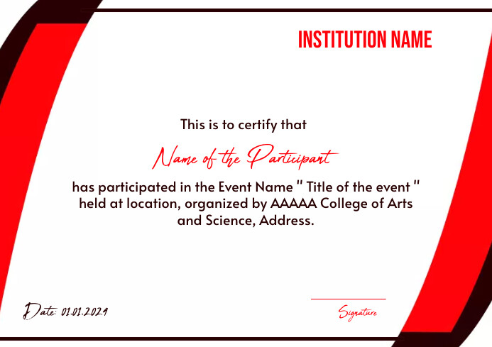 Copy of Certificate | PosterMyWall