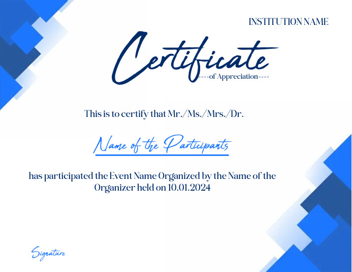 Certificate Template | PosterMyWall