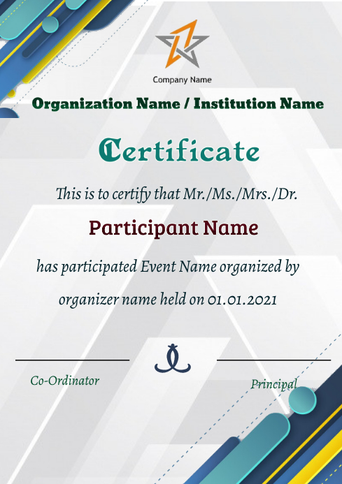 Certificate Template | PosterMyWall