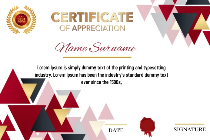 certificate design Template | PosterMyWall