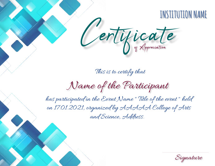 Certificate Template | PosterMyWall