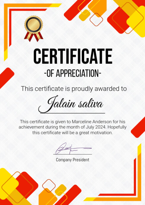 Certificate Template | PosterMyWall