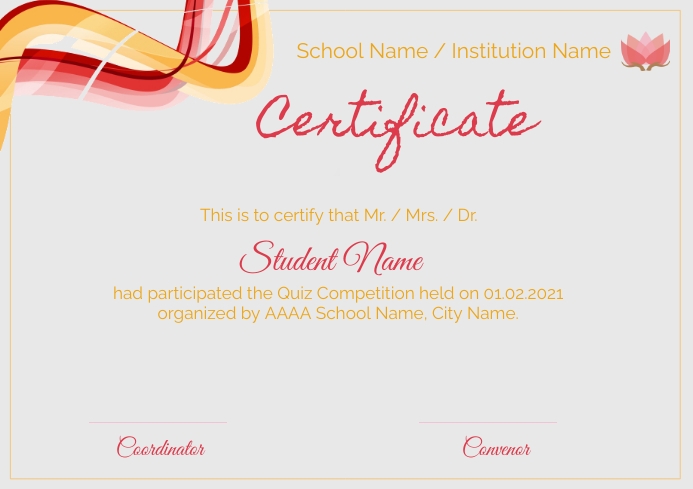 Certificate Template | PosterMyWall