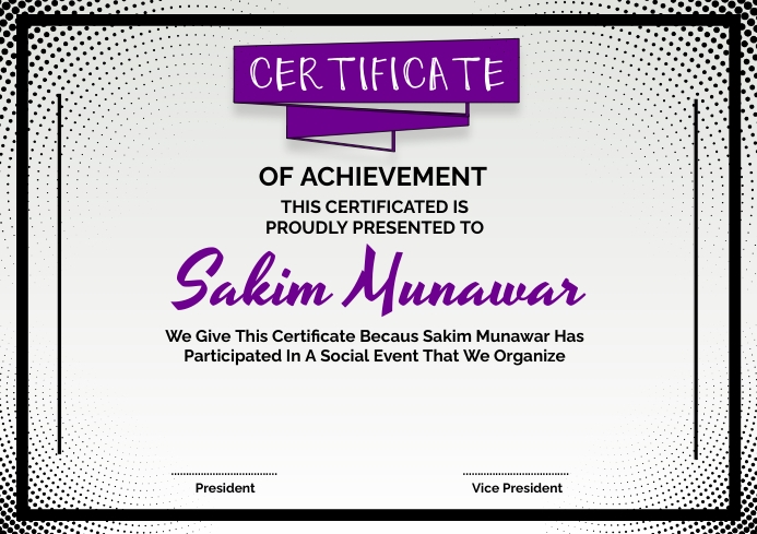 Certificate Flyer Template | PosterMyWall