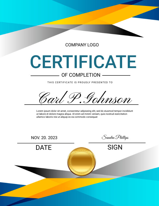Plantilla de Certificate flyer | PosterMyWall