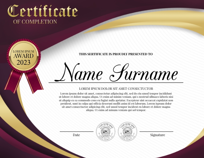 CERTIFICATE FLYER | PosterMyWall