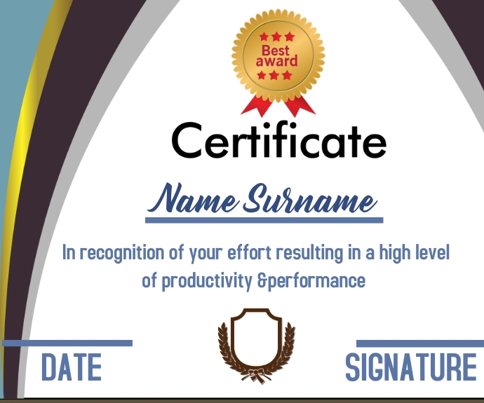 Certificate flyer template | PosterMyWall