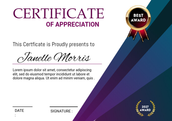 Certificate flyers Template | PosterMyWall