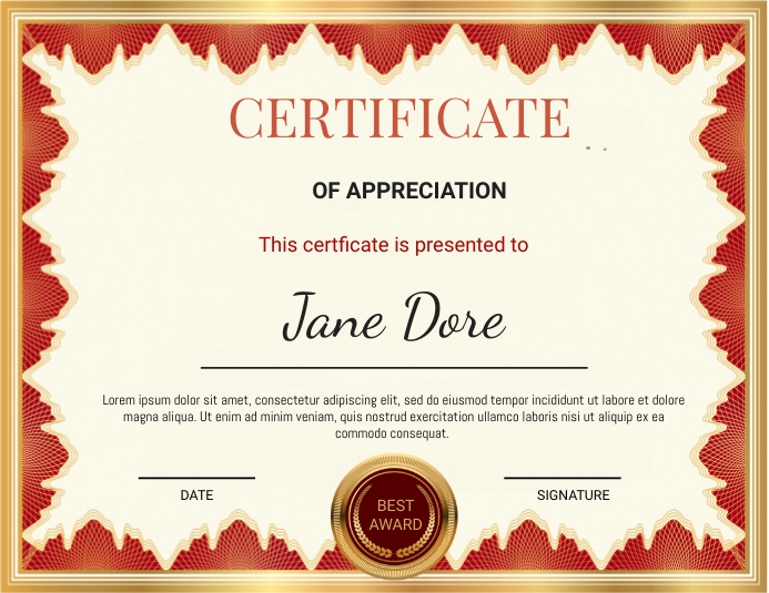 Certificate flyers Template | PosterMyWall