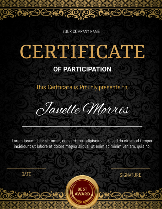 Certificate flyers Template | PosterMyWall