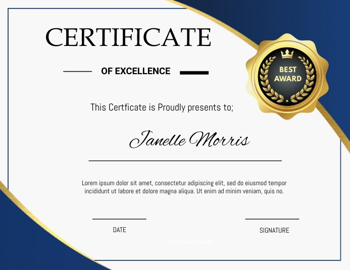 Certificate flyers Template | PosterMyWall
