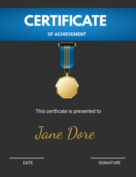 Certificate flyers Template | PosterMyWall