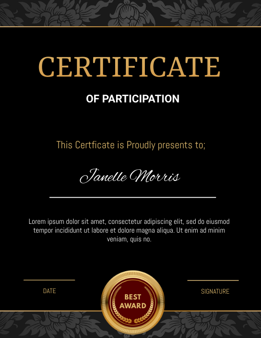 Certificate flyers Template | PosterMyWall