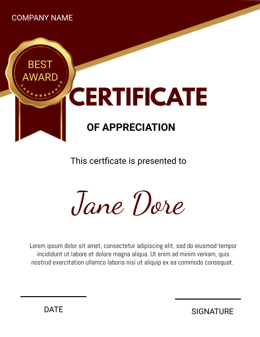 Certificate flyers Template | PosterMyWall
