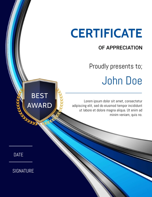 Certificate flyers Template | PosterMyWall