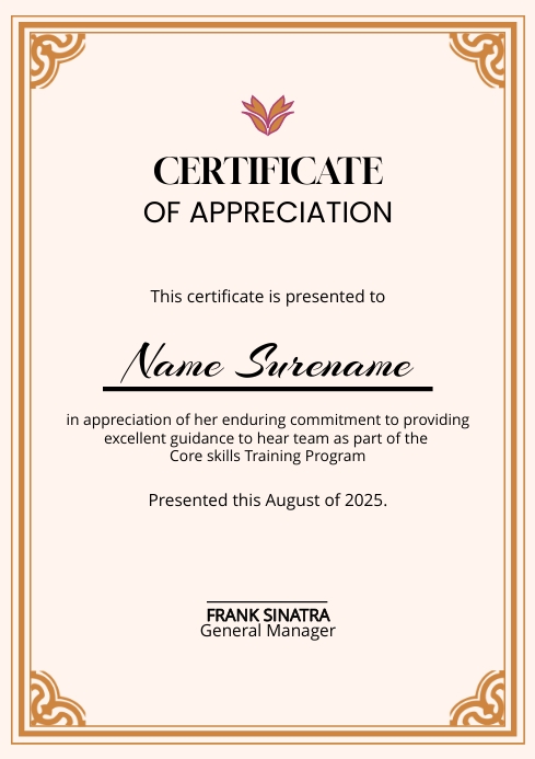 Certificate is appreciation Template | PosterMyWall
