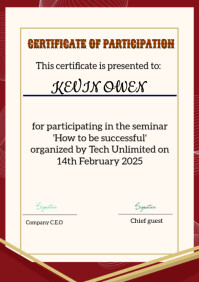 Certificate Layout Template | PosterMyWall