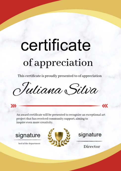 Plantilla de Certificate of achievement 2026 | PosterMyWall