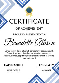 Achievement Certificate Card Template | PosterMyWall