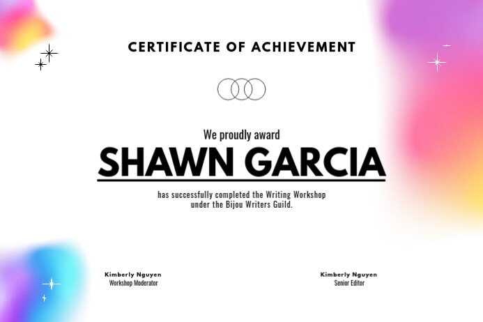 CERTIFICATE OF ACHIEVEMENT Template | PosterMyWall