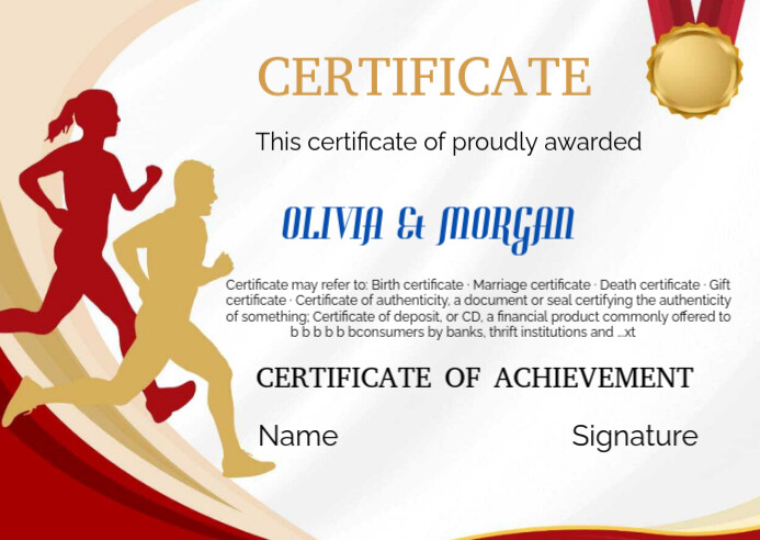 Certificate of achievement Template | PosterMyWall