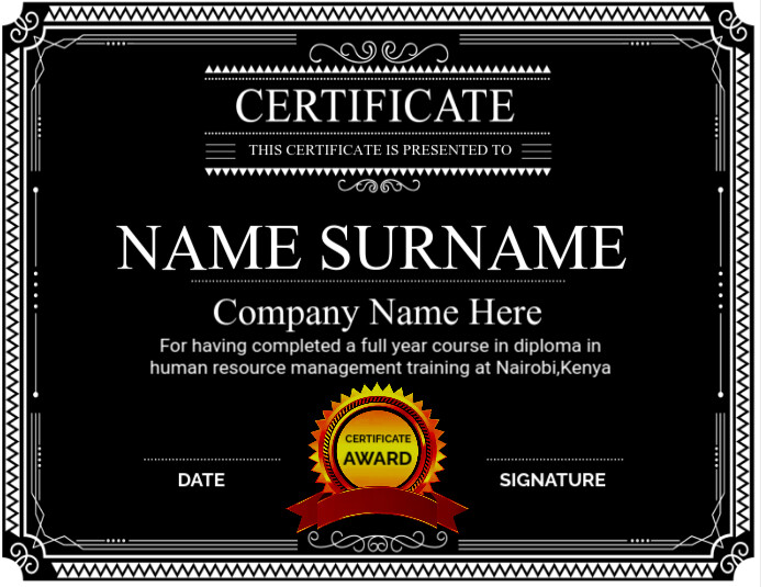 certificate of achievement flyer template | PosterMyWall