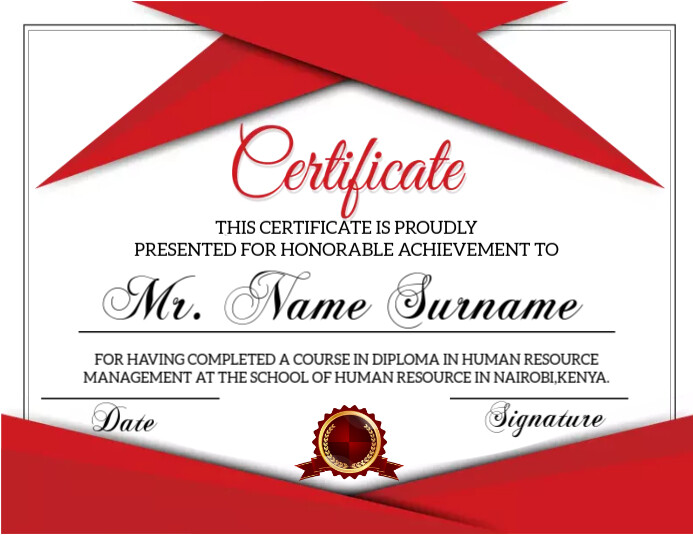 certificate of achievement flyer template | PosterMyWall
