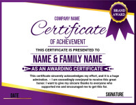 certificate of achievement flyer template | PosterMyWall