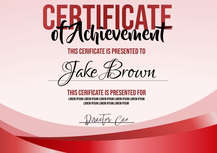 certificate of achievement FLYER TEMPLATE | PosterMyWall