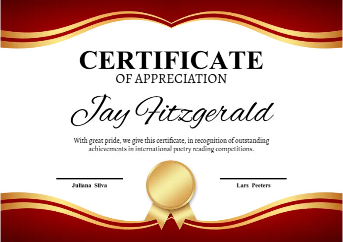 Certificate of Achievement Layout Templat | PosterMyWall